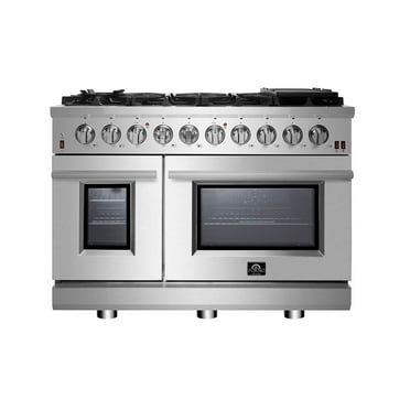 NXR Professional Stainless Steel Double Oven Kitchen Appliance, 48'' 7. ...