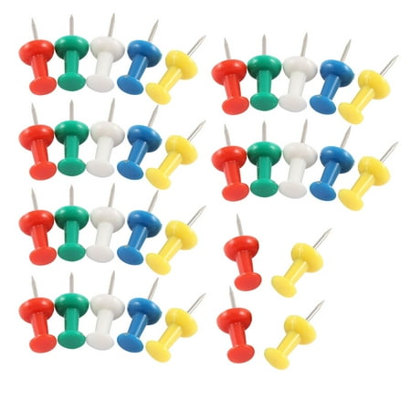 Office Home Teacher Thumb Push Pins Tacks Multi Colored 35 Pcs - Walmart.ca