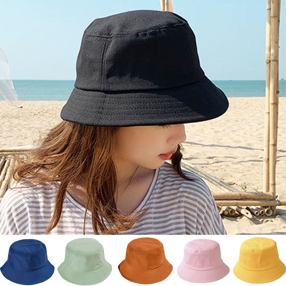 Summer Bucket Hat - Lightweight Cotton UPF 50+ Beach Caps for Women ...
