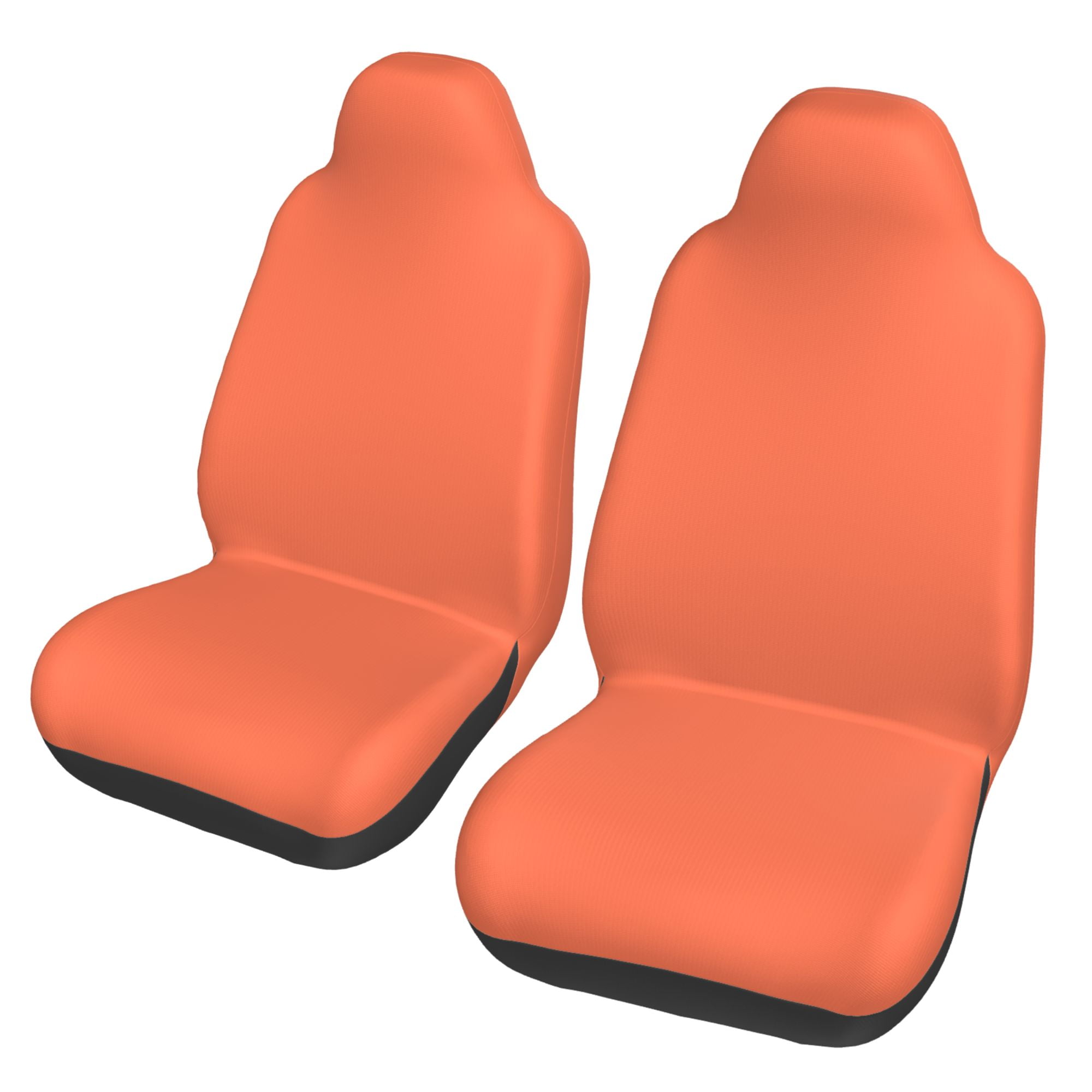 Easy To Install Car Universal Seat Cover Orange Four Seasons Universal Front Seat Cover 2