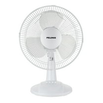 Pelonis 12" 3-Speed Oscillating Table Fan, FT30-8MBW, White - Walmart.com