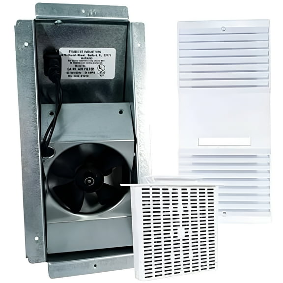 Ductless Exhaust Fan Grille Louver, Motor, Unscented Filter Cartridge ...