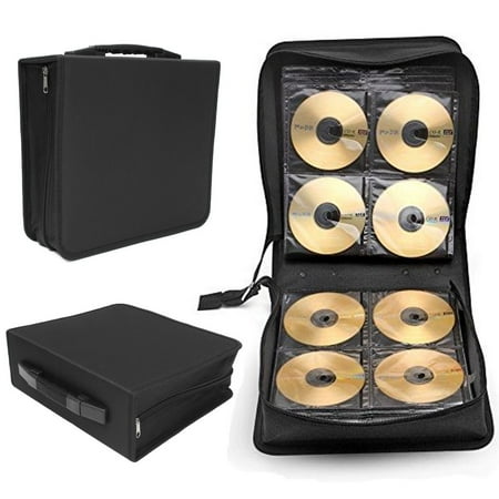 Large 288 Disc CD DVD Box Storage Case Carry Bag Binder Book Sleeves ...