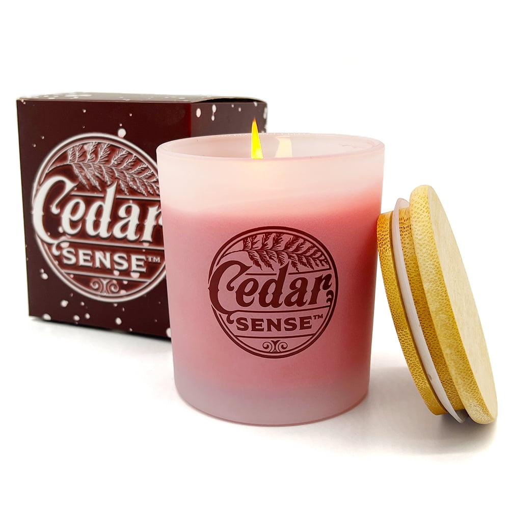 Smoked Cedar Scented Candle 2.6 oz - Eastern Red Aromatic Cedar ...
