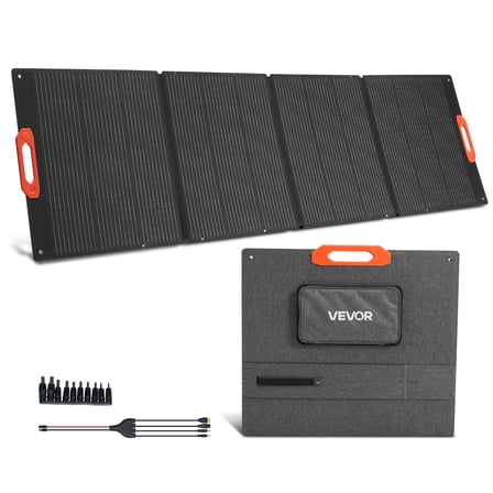 KFFKFF 400W Foldable Solar Panel, 24% High-Efficiency Portable ...