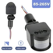 110V-240V Outdoor Wall Motion Sensor Switch Light Lamp LED PIR Infrared ...