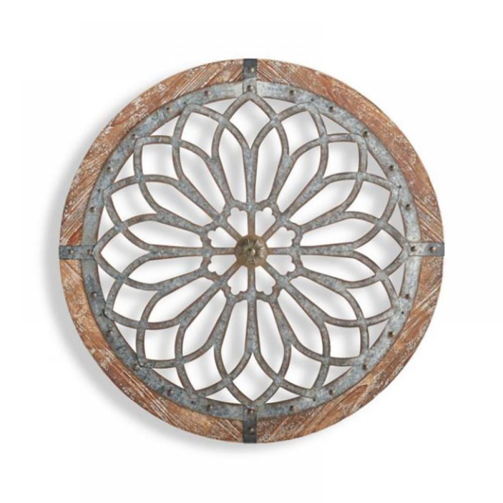 Jlong Round Wall Art - Metal Decorative Wall Medallions, Creative Home ...