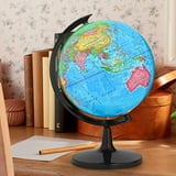 "BSHAPPLUS 13"" Interactive World Globe for Kids, Rotating with Stand ...