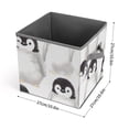 10.6in Folding Storage Box Solid Material Handle On Both Sides For Easy ...