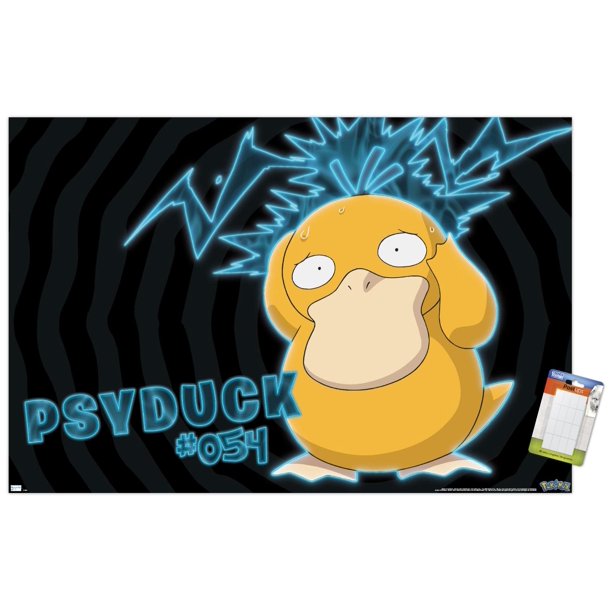 Pokemon - Psyduck - Confusion Wall Poster, 14.725" x 22.375" - Walmart.com