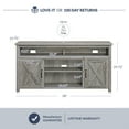 BELLEZE TV Stand Media Entertainment Center Console - Corin (Gray Wash ...