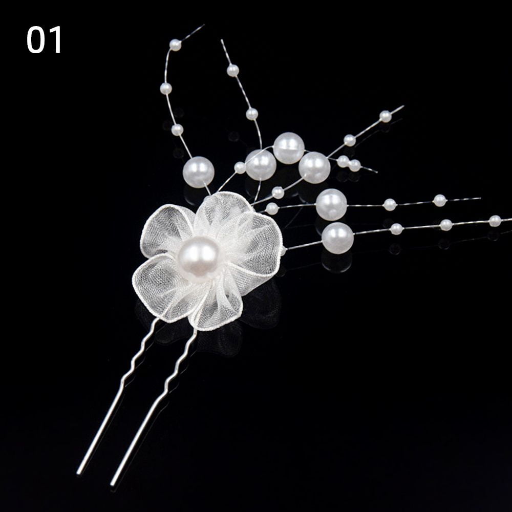 1pcs Rhinestone Hair Pins Forks Hair Accessories Barrettes Bridal Tiara