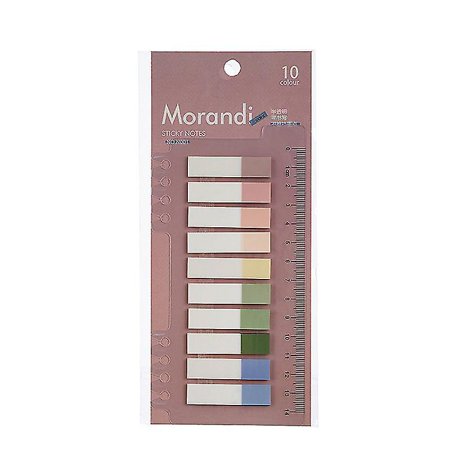 Morandi 10 Color Transparent Pet Sticky Notes Stickers Index Stickers ...