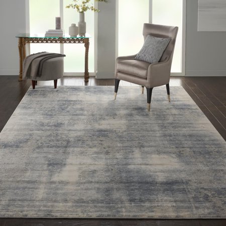 Rustic Textures RUS02 Blue Ivory Runner Rugs Modern Rugs | Walmart Canada