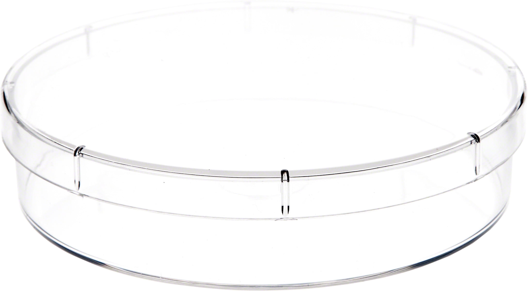 Pioneer Plastics 053C Clear Round Plastic Container, 4.6875" W x 1" H ...