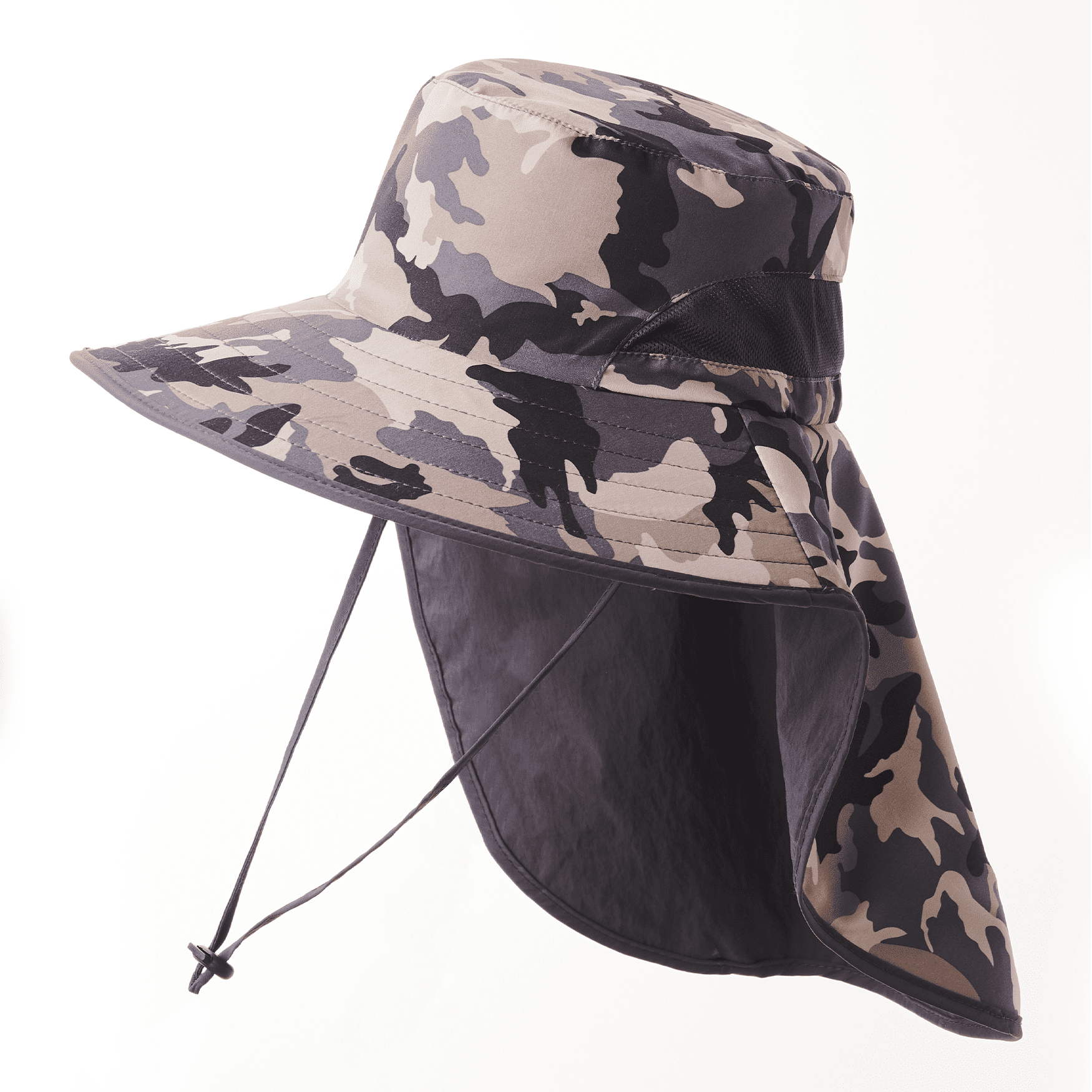 Tisoloow Womens Mens Sun Hat Outdoor Hiking Safari Hat for Men Sun ...