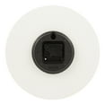 La Crosse Clock 12" Sierra Wood White-Brown Contemporary Quartz Analog ...