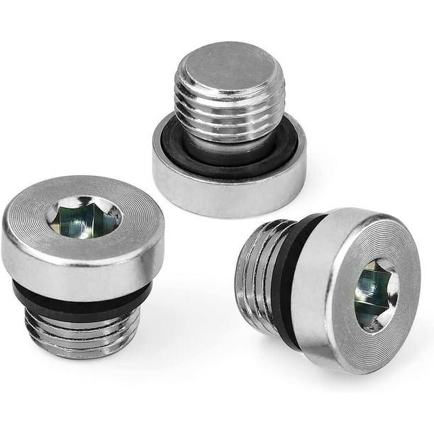 Blanking Plug, 3 Pieces M10 Carbon Steel Stopper Plug, Suitable for ...