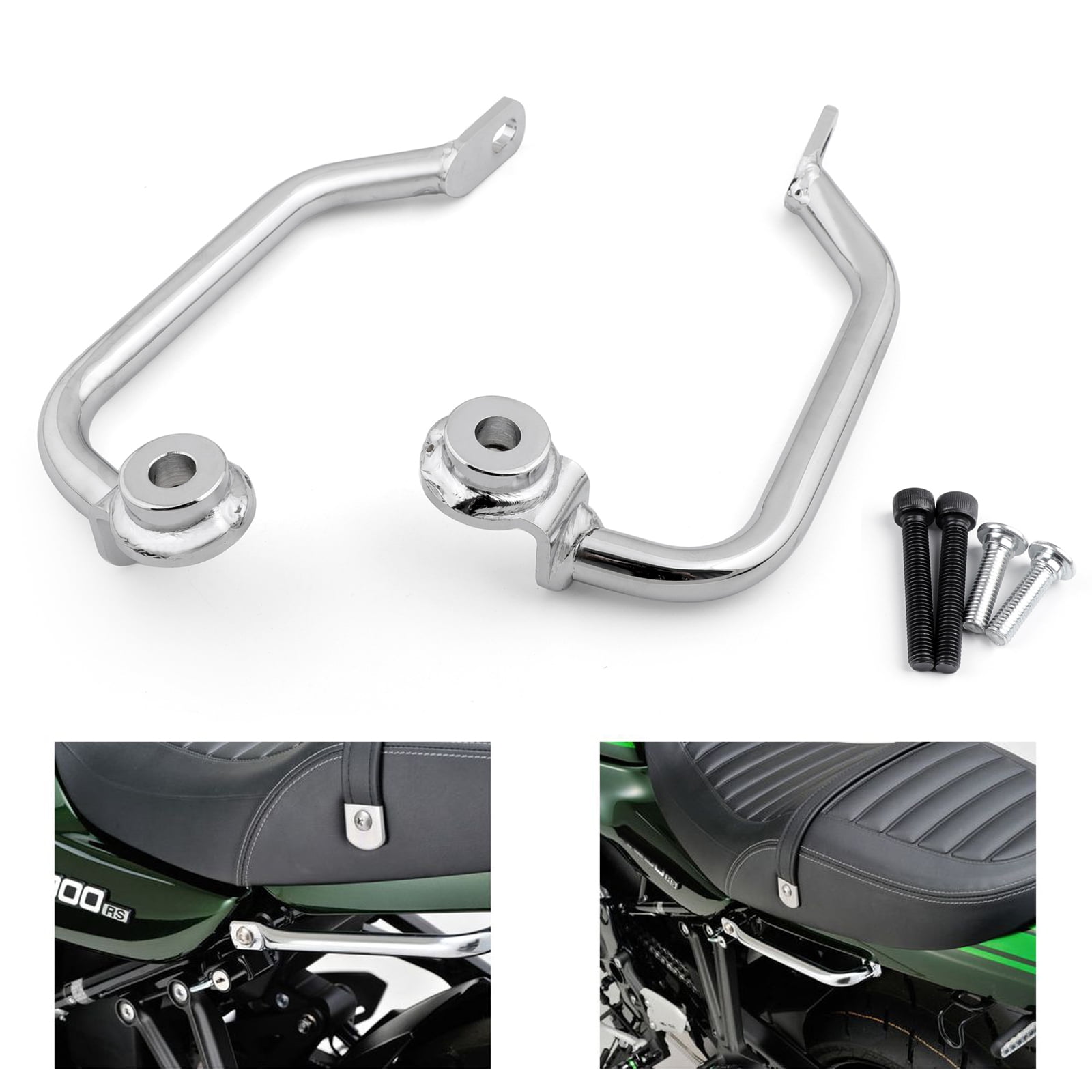 Motor Genic Passenger Rear Seat Handle Grab Bar Hand Rail For Kawasaki ...