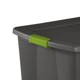 Sterilite 45 Gallon Stackable Storage Tote with Lid & Wheels, 12 Pack ...