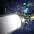 Rechargeable LED Flashlight with 4 Lighting Modes and 500 Meter Long ...