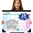 TJT, Desk Calendar, 22x17 inches, 18 Months Jul 2025-Dec 2026 - Walmart.com