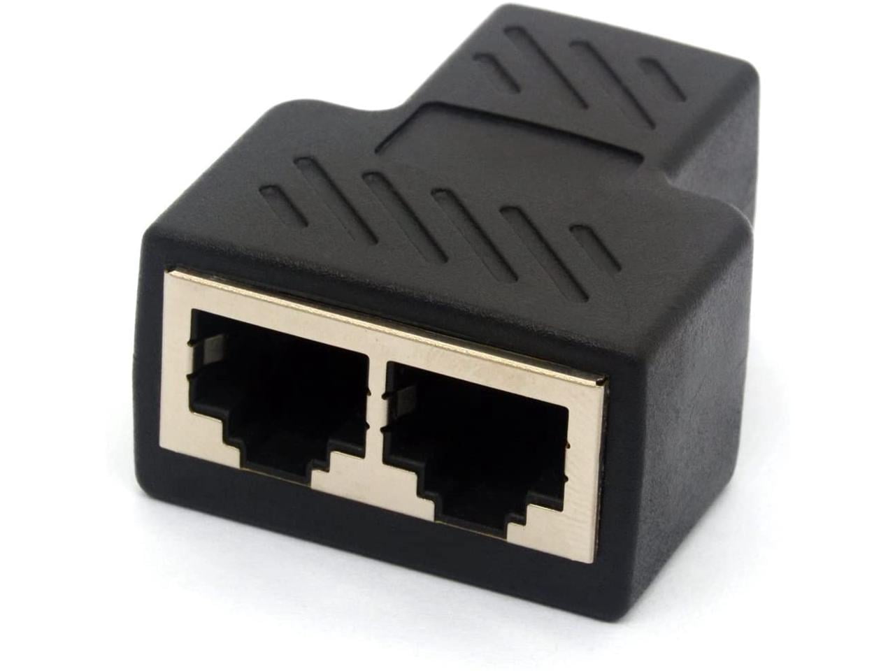 RJ45 Splitter Connector, RJ45 Adapter 1 to 2 Ethernet RJ45 Coupler ...