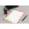 Pink Rose Border Stationery - Rose's Letterhead -8.5 x 11 inches - 60 ...