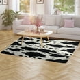 Cow Hide Pattern Symmetry. Carpet Living Room Sofa Non-Slip Wear ...