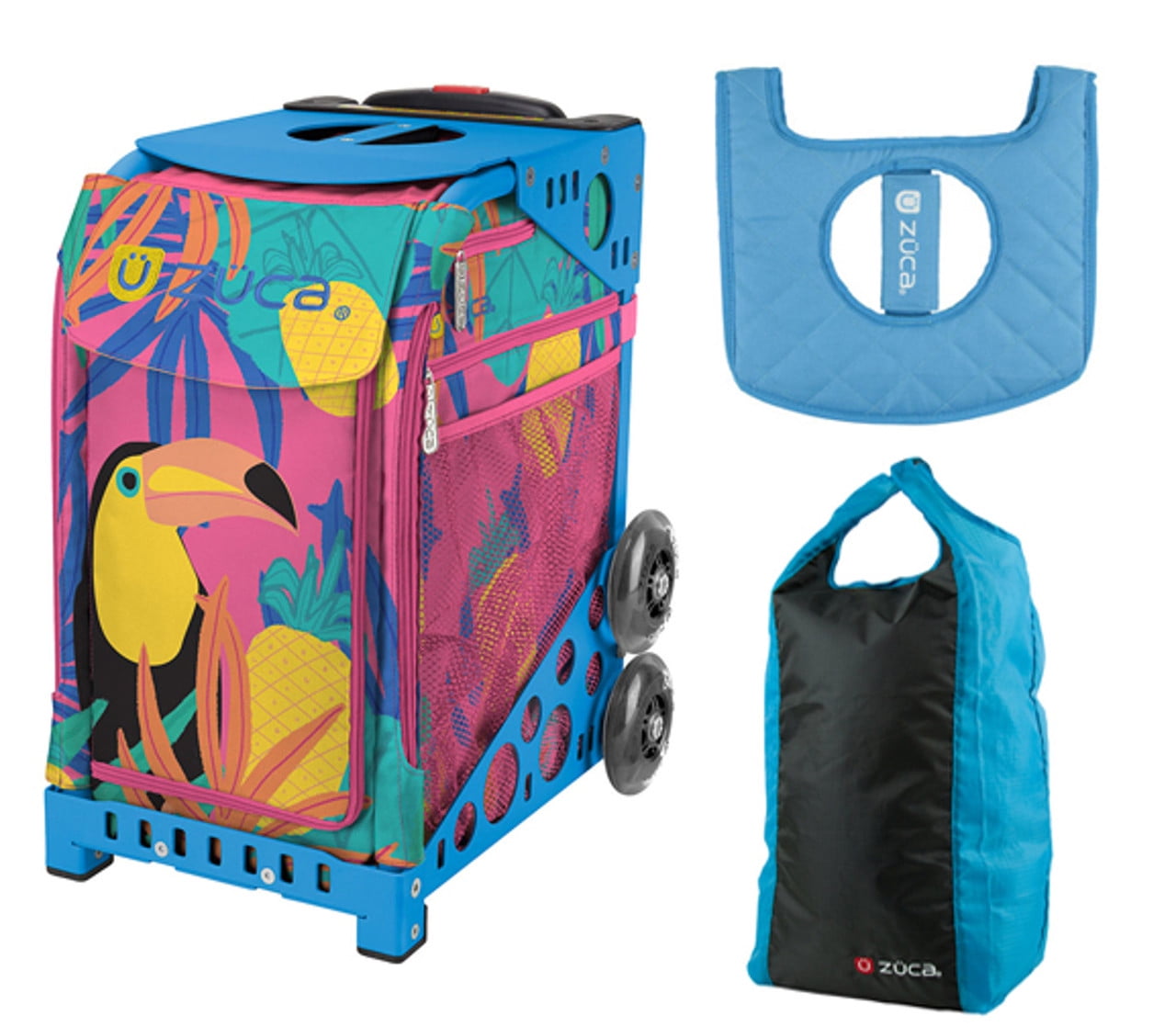 Zuca 18" Sport Bag - Toucan Dream with Seat Cover and Stuff Sack (Blue ...