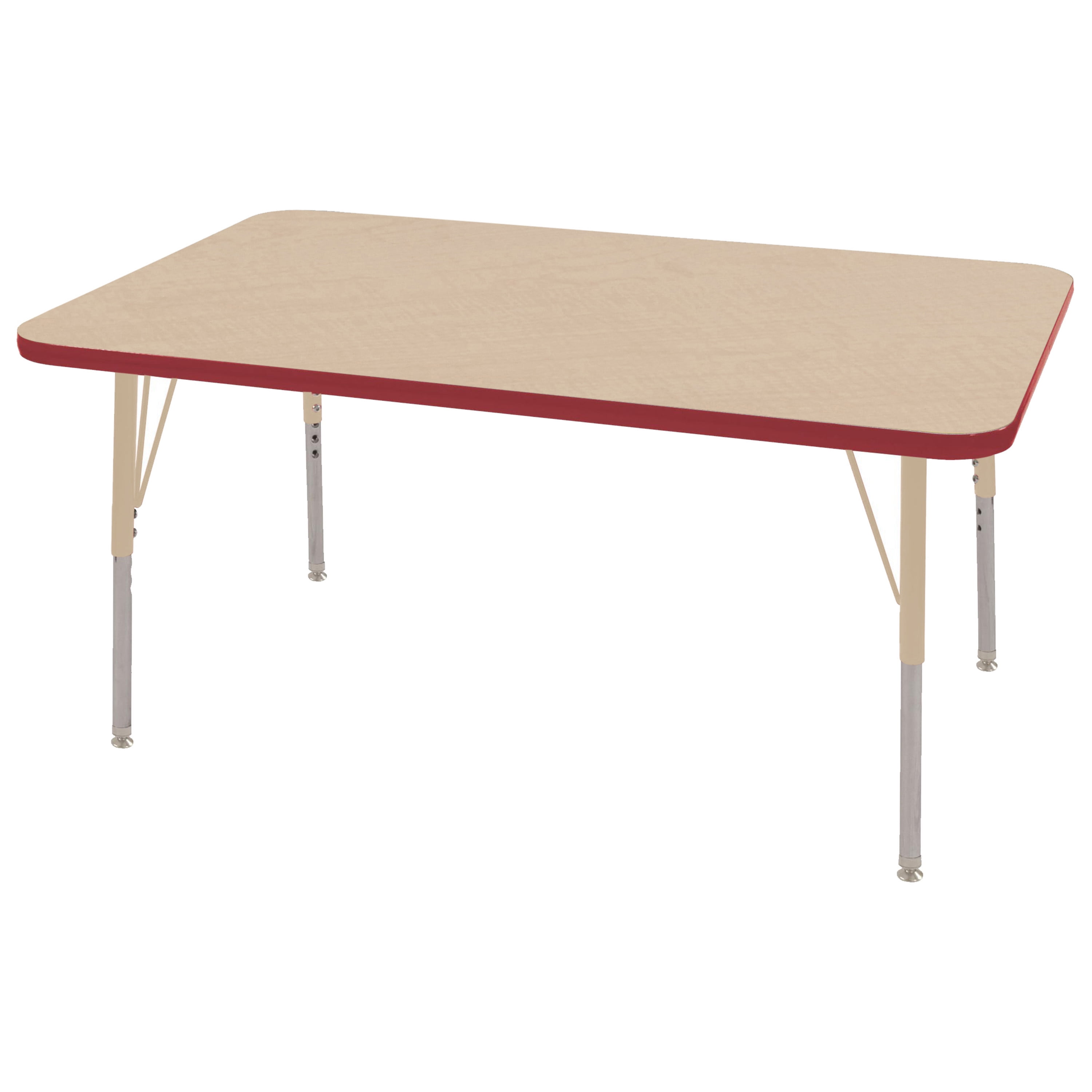 30in x 48in Rectangle Premium Thermo-Fused Adjustable Activity Table ...