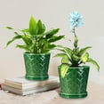 BUYMAX 4",5",6" Dia Planter Set of 3, Modern Style Ceramic Plant Pots ...