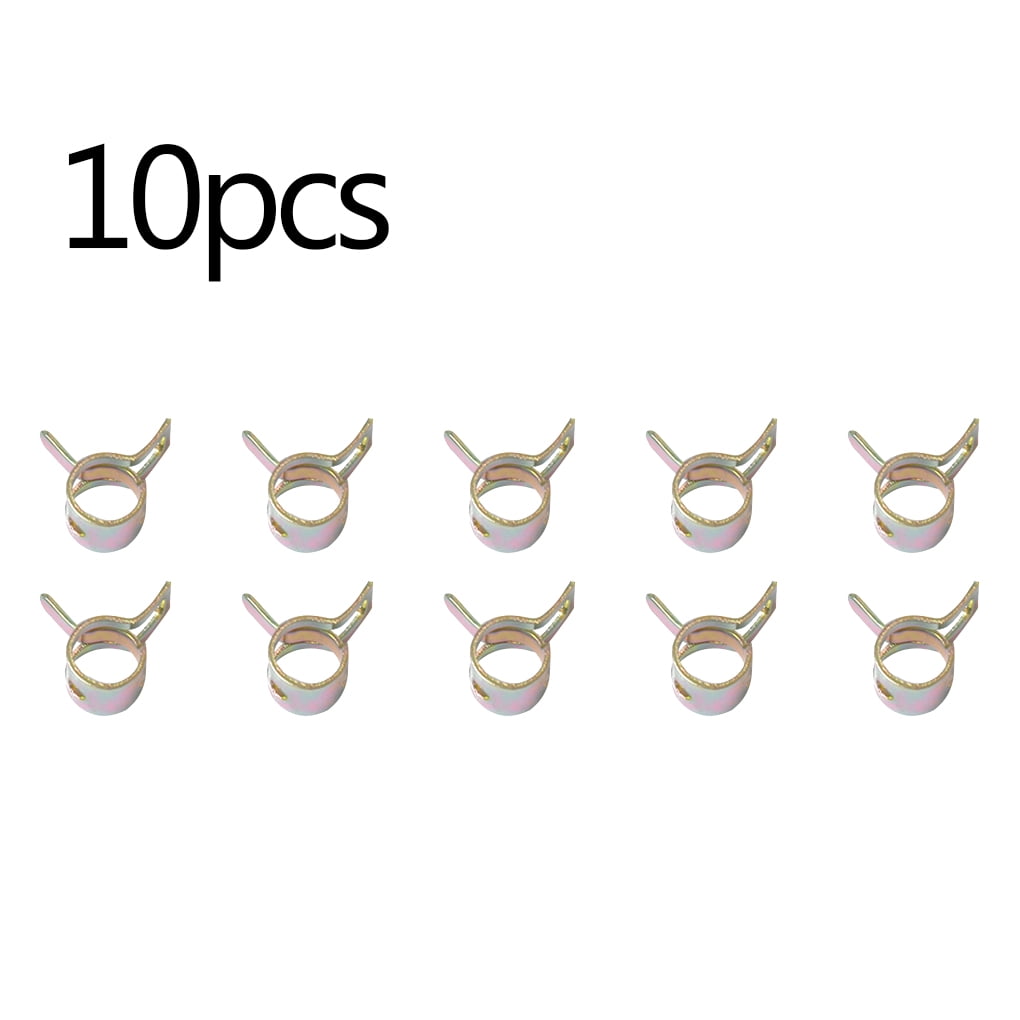 10pcs Car Hose Spring Clips 9mm Automotive car hose Pipe Cable Tube ...