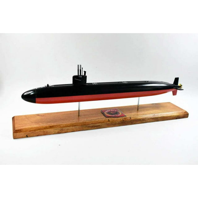 USS Phoenix (SSN-702) Flt I Submarine Model,Navy,Scale Model,Mahogany ...