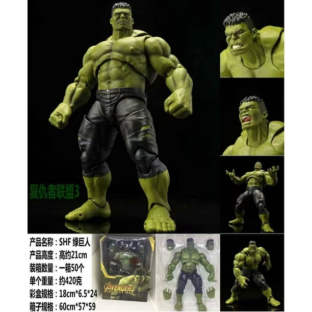 Figura doméstica SHF Marvel modelo Avengers articulación móvil Hulk ...