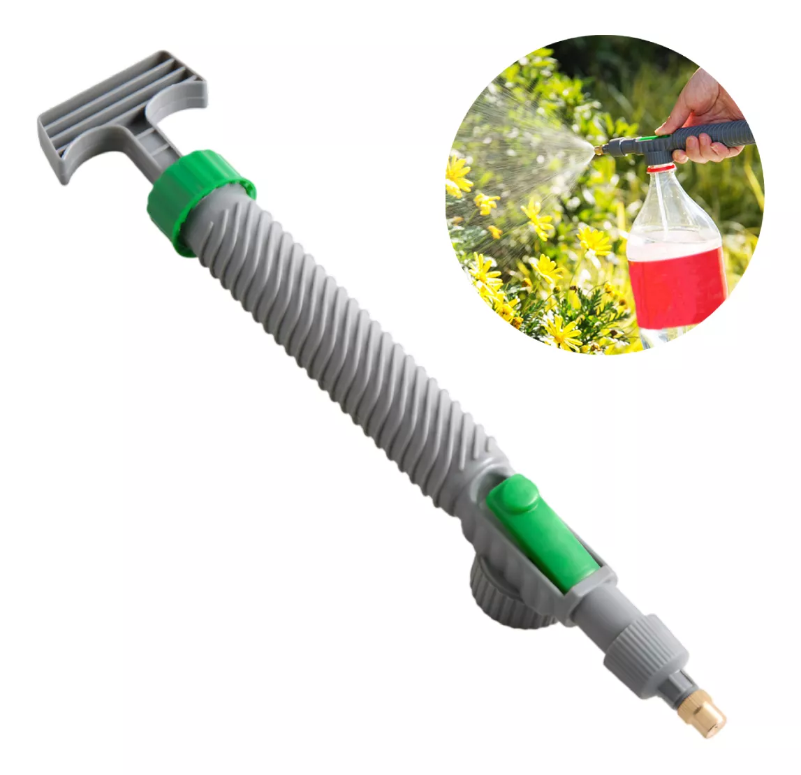 Fumigador Aspersor Tapa Botella Rosca Manual Valvula Jardin | Walmart ...