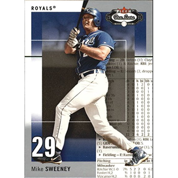 2003 Fleer Box Score #33 Mike Sweeney MLB Baseball Trading Card ...