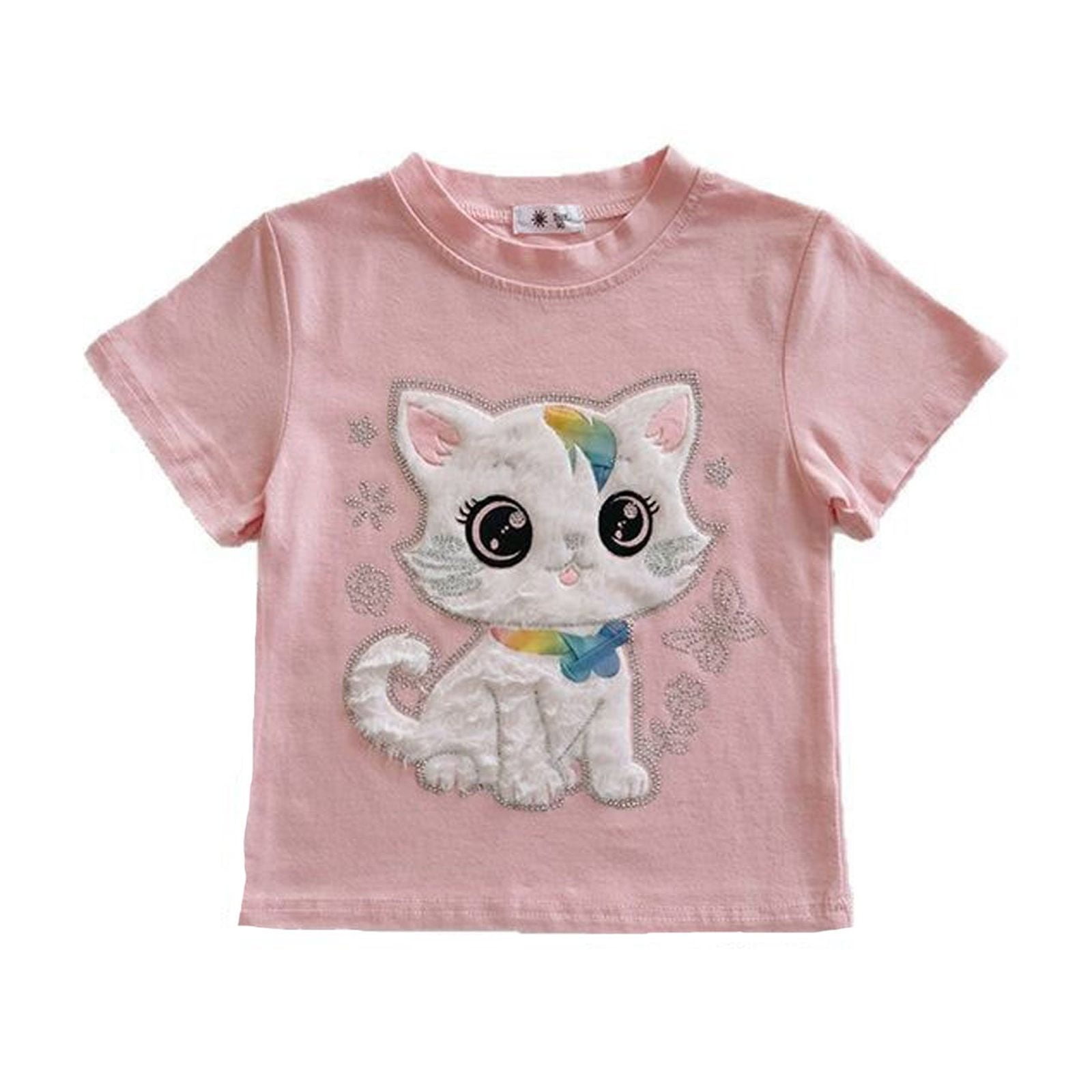 Click here for Hnmkiu Adorable Cartoon Cat Themed Short Sleeve To... prices