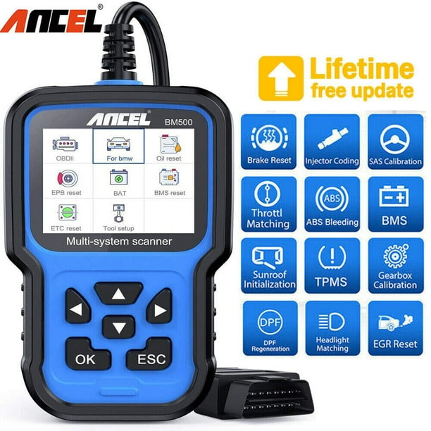 ANCEL BM500 OBD2 Scanner Code Reader All System Car Diagnostic Tool ...