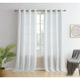 THD Harley Faux Linen Textured Semi Sheer Sun Light Filtering Window ...