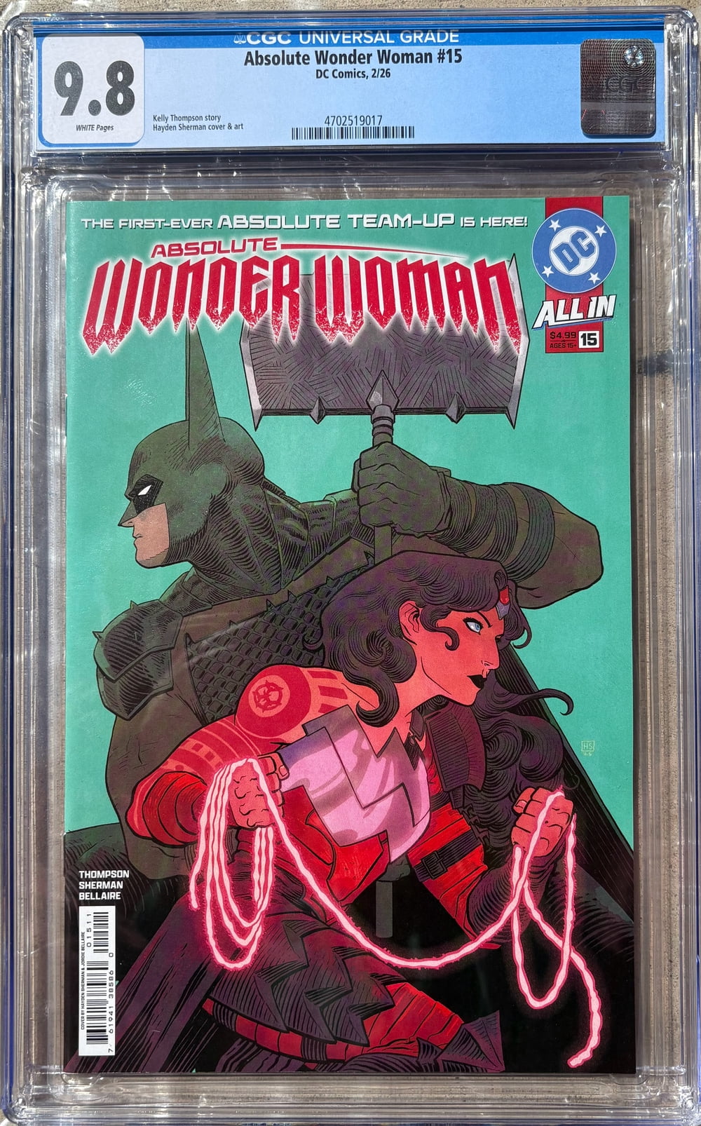 Absolute Wonder Woman #15 - CGC 9.8 Comic Book - Walmart.com