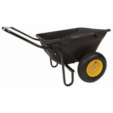 Green Thumb 70008 2 Wheel Poly Wheelbarrow - Walmart.com