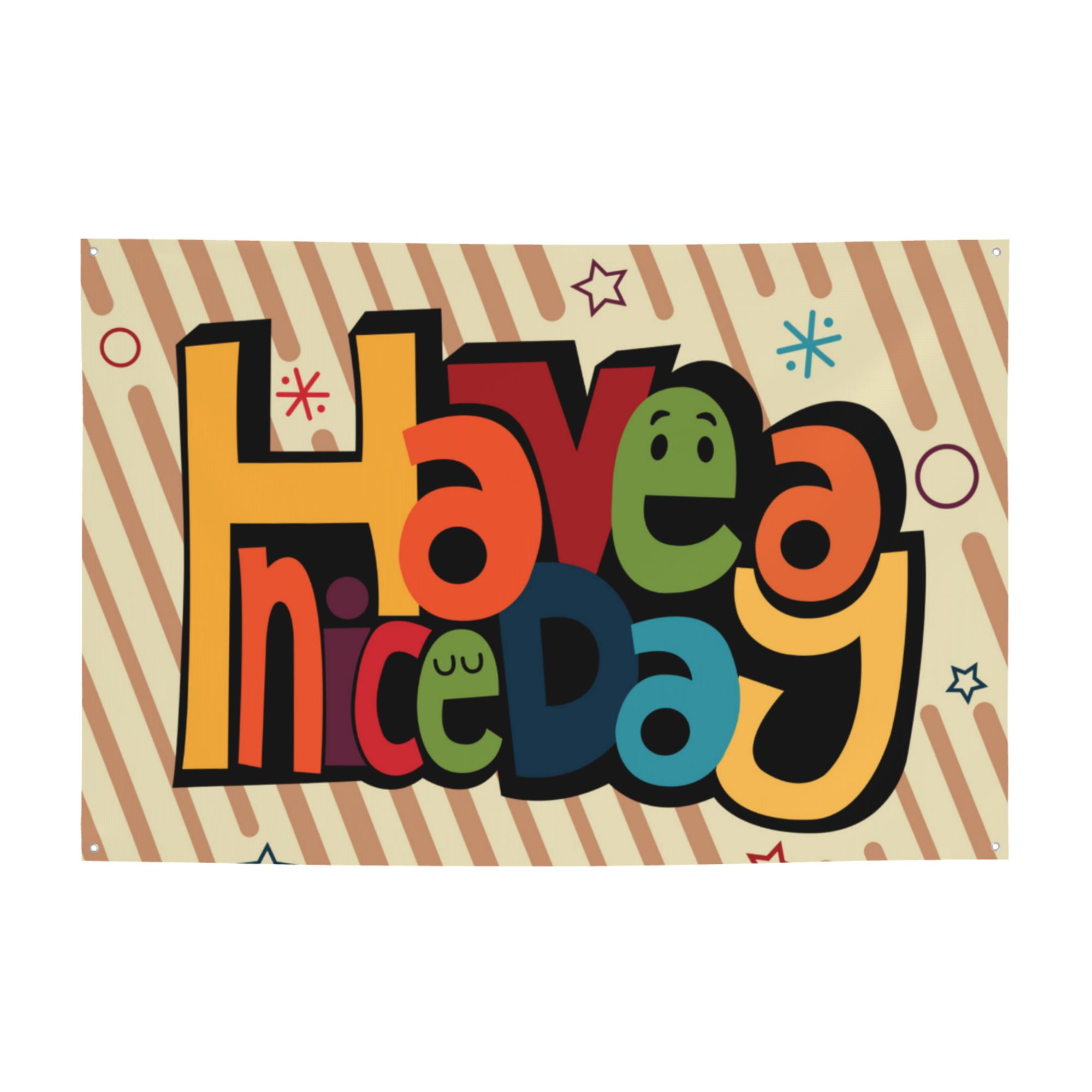 DouZhe Have a Nice Day Symbols Sign Banner, Happy Day Lettering Hanging ...