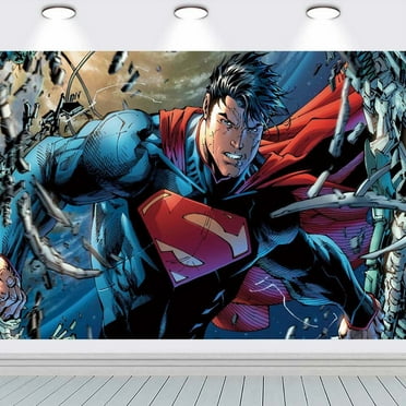 6x4FT Super Hero Party Backdrop Superhero Party Decorations Supplies ...