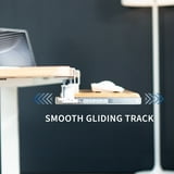 VIVO Bamboo Clamp-on Keyboard and Mouse Under Desk Slider Tray ...