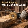 Angle Grinder Wood Shaping Disc, 4" with 5/8" Arbor, for Sanding and ...