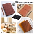 Black Leather Pen Holder with Clip 3x2.4 Inch Handmade Pencil Organizer ...