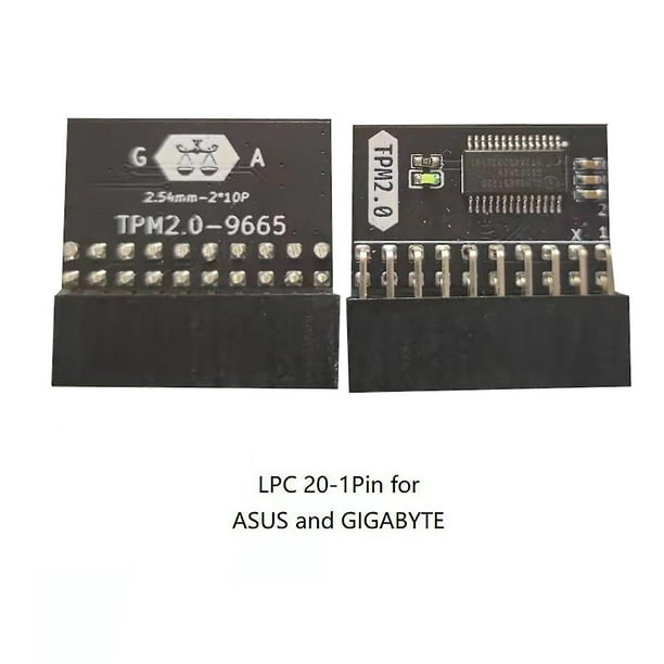 20pin Protection Module Compatible-for Asus Tpm-l R2.0/gigabyte Gc-tpm ...