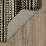 Mainstays Apollo Striped Indoor Polypropylene Area Rug, Grey, 19.5" x ...