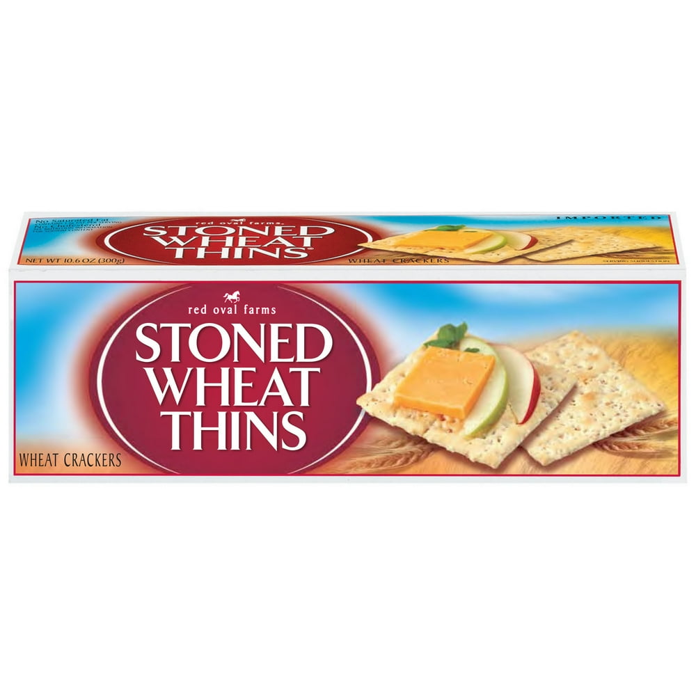 Red Oval Farms Stoned Wheat Thins Crackers, 10.6 oz - Walmart.com ...